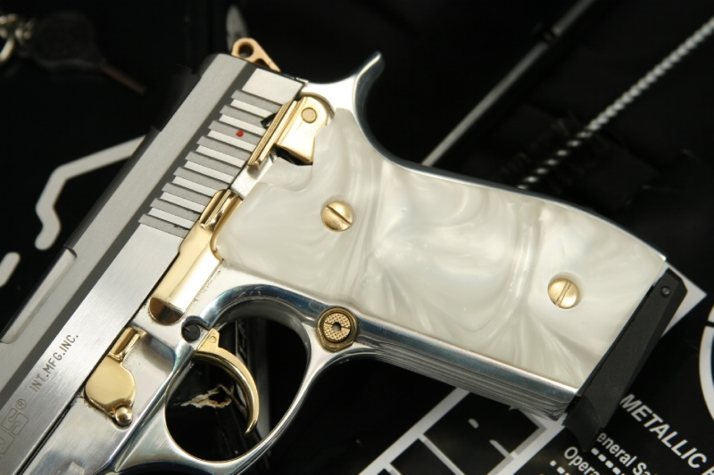 Taurus Pt 38s, .38 Super Stainless With Gold Appointments & Mother Of ...