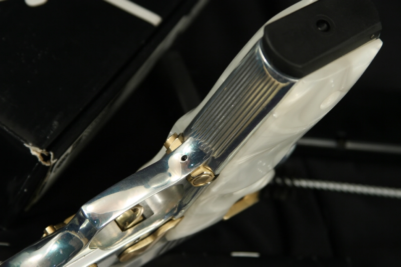 Taurus Pt 38s, .38 Super Stainless With Gold Appointments & Mother Of ...