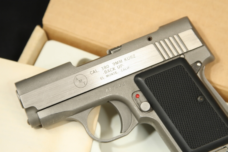 Amt 380 - Back Up - In The Box Stainless Steel 9mm Kurz Semi Auto ...