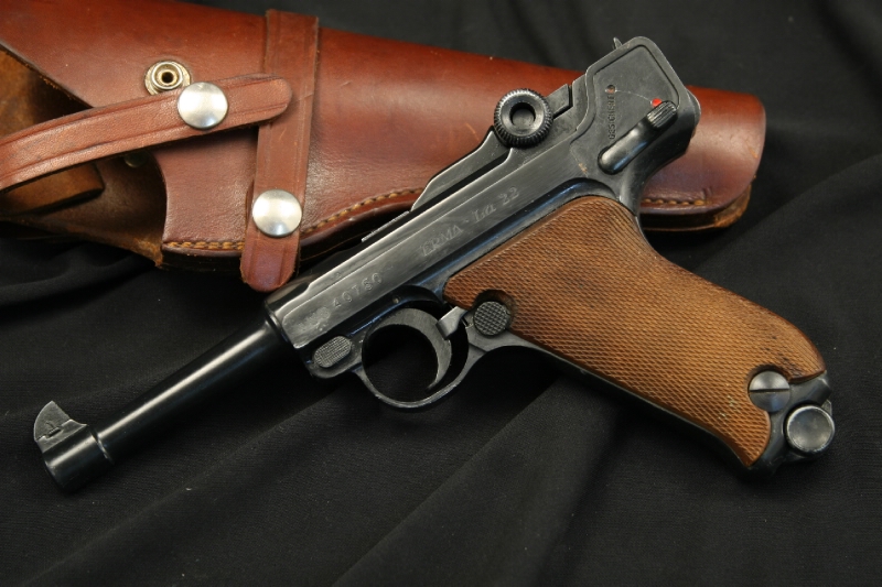 German Made Erma Luger .22 Lr Semi-Auto Pistol, With Holster - No ...