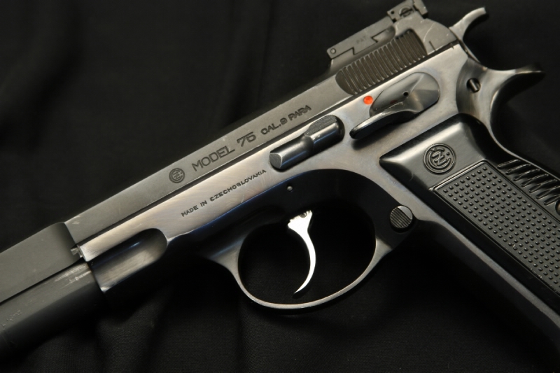 Blued Cz Model 75 9 Mm Double Action Semi Auto Pistol, No Reserve For ...