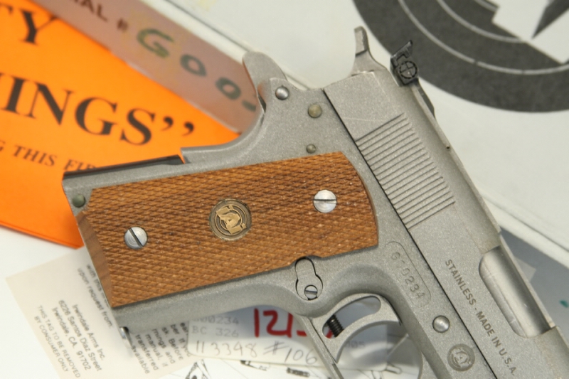 Stainless Irwindale Arms (Iai) Skipper, Compact 1911 .40 S&W Semi Auto ...