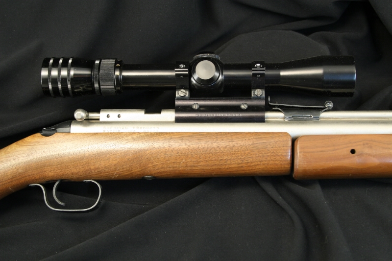 Sheridan 5mm Pellet Rifle Silver Streak W/ Scope For Sale at GunAuction ...