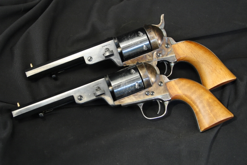 CONSECUTIVE PAIR of Navy Arms - Colt 1851 .38 Special Conversion Single ...