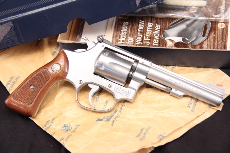 Smith & Wesson S&W Model 63 Stainless .22 Lr Double Action Revolver In ...