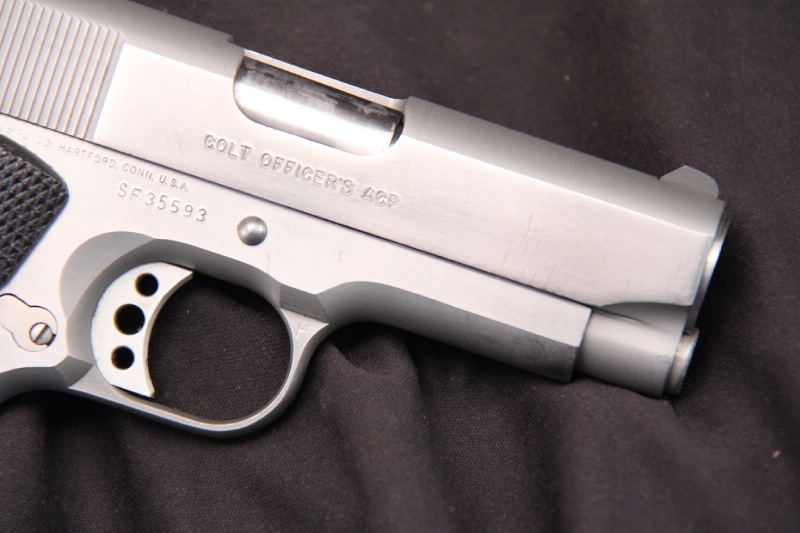Stainless Colt Mk Iv 1911 Officer`S Acp .45 Acp Stainless Semi Auto ...