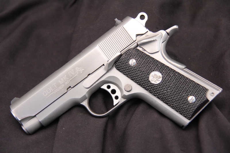 Stainless Colt Mk Iv 1911 Officer`S Acp .45 Acp Stainless Semi Auto ...