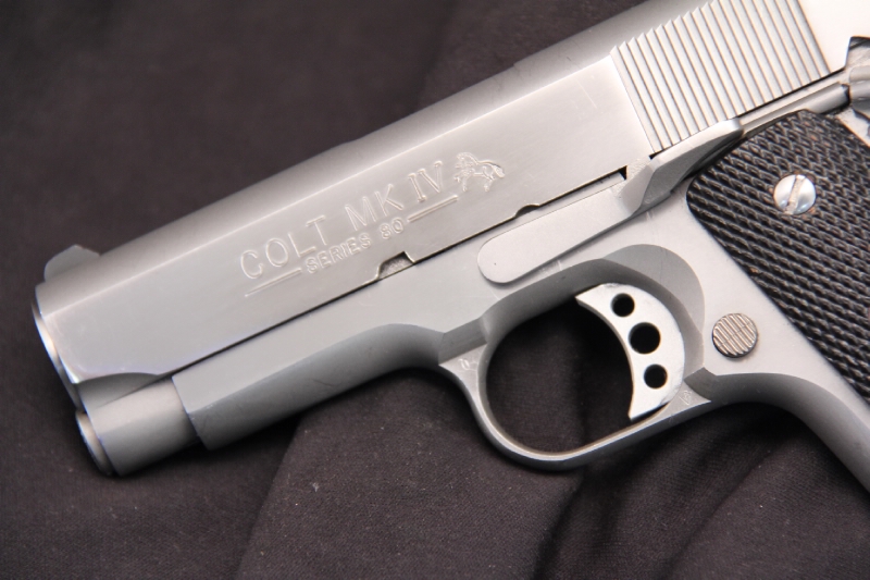 Stainless Colt Mk Iv 1911 Officer`S Acp .45 Acp Stainless Semi Auto ...