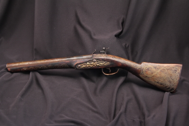 Middle Eastern Flintlock Highly Embellished Replica Short Rifle ...