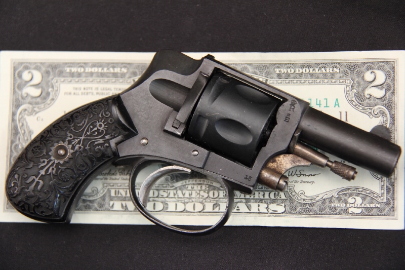 Belgian Bulldog .32 Short Colt Hammerless Double Action Revolver - C&R ...