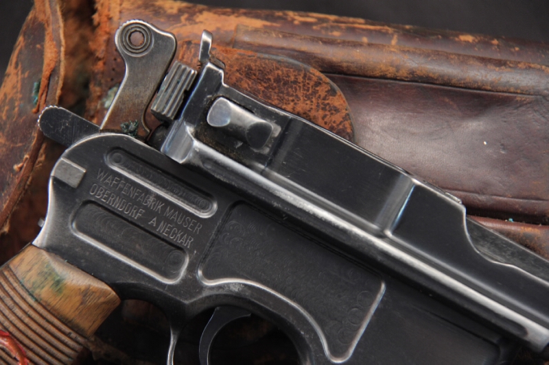 C96 Broomhandle Mauser 9mm 1920 Rework Fixed Sights W/ Holster - C&R Ok ...