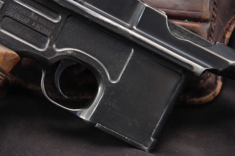 C96 Broomhandle Mauser 9mm 1920 Rework Fixed Sights W/ Holster - C&R Ok ...