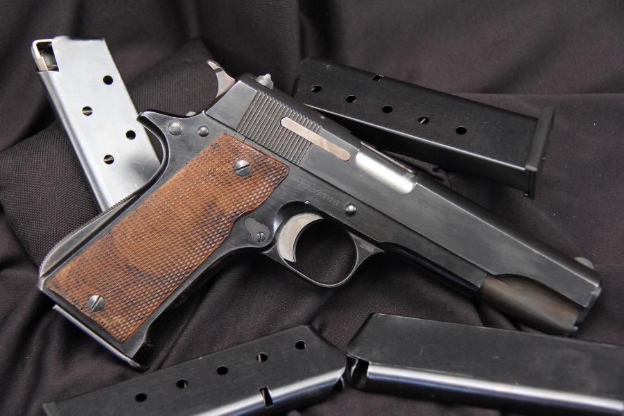 Star Model Ps Single Action .45 Acp Semi Auto Pistol With 5 Magazines ...