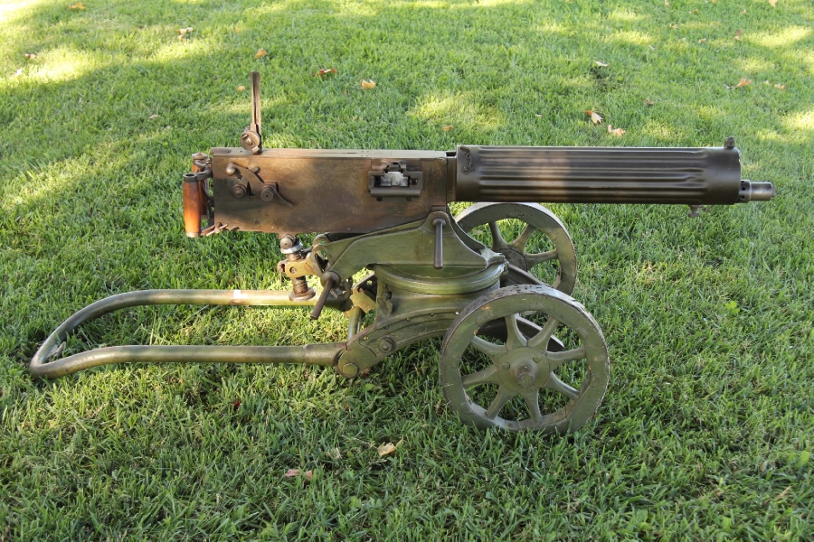 Demilled Maxim / Soviet 7.62mm Heavy Machine Gun M1910 (Spm) & Sokolov ...