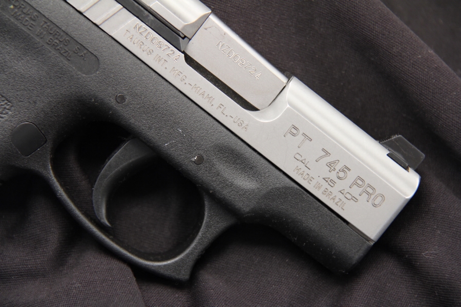 Taurus Model Pt745 Millennium Pro Compact Sa/Da .45 Acp Semi-Auto ...