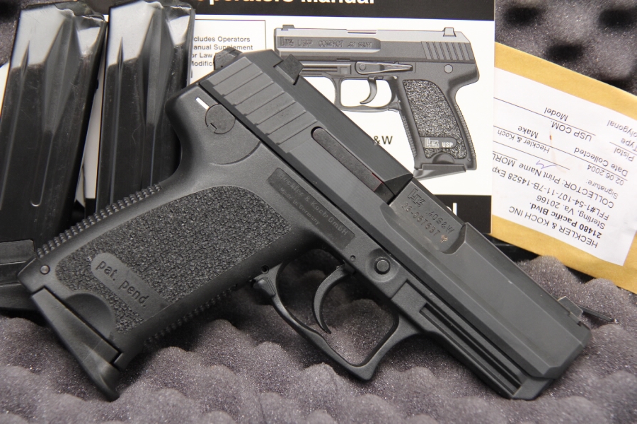 H&K Heckler & Koch Usp Compact 40 Lem Dao .40 S&W Semi-Auto Pistol, Box ...