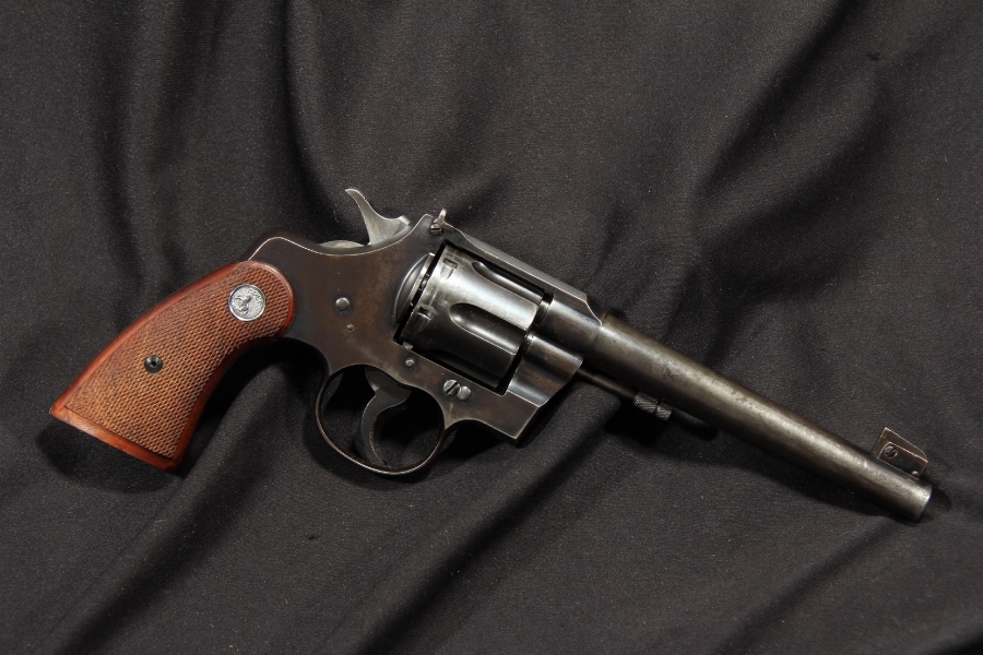 Colt Officer'S Model .38 Spl. Heavy Barrel Double Action Revolver ...