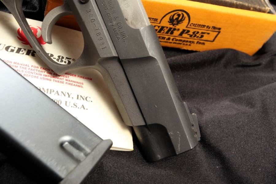 Ruger P-85 P98 9mm Semi Auto Pistol - In The Box, Mags & Holster For ...