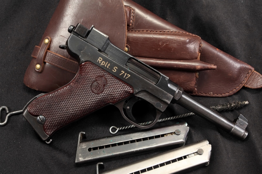 Wwii Swedish Husqvarna Lahti Model M40 9mm Semi Auto Pistol & Holster ...