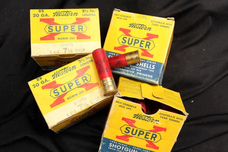 Vintage Winchester Western 20 Gauge Shotgun Shells For Sale at ...
