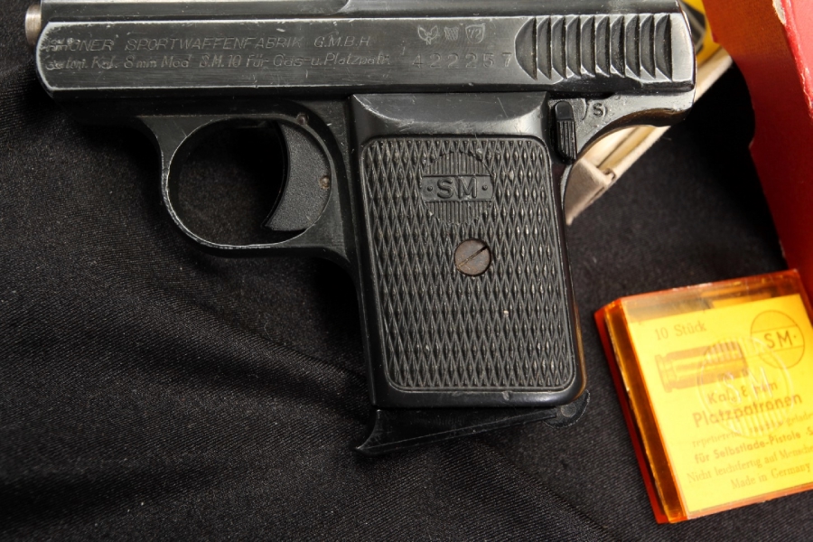 German Rhoner Sm 10 Semi Auto 8mm Starter Pistol For Sale at GunAuction ...