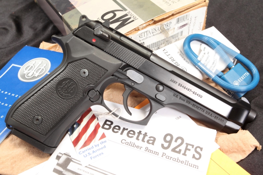 Beretta M9 9mm Semi Auto Traditional Double Action Pistol - In The Box ...