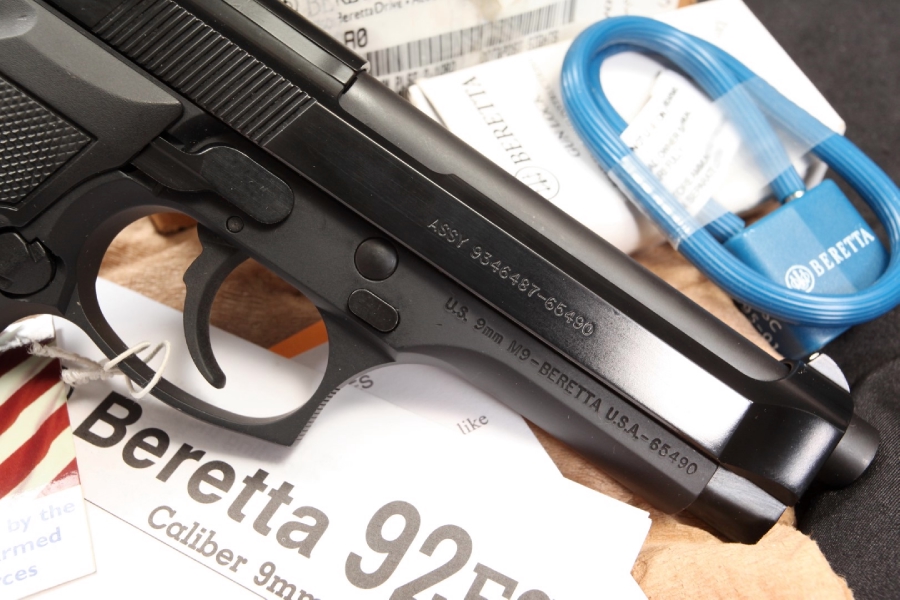 Beretta M9 9mm Semi Auto Traditional Double Action Pistol - In The Box ...
