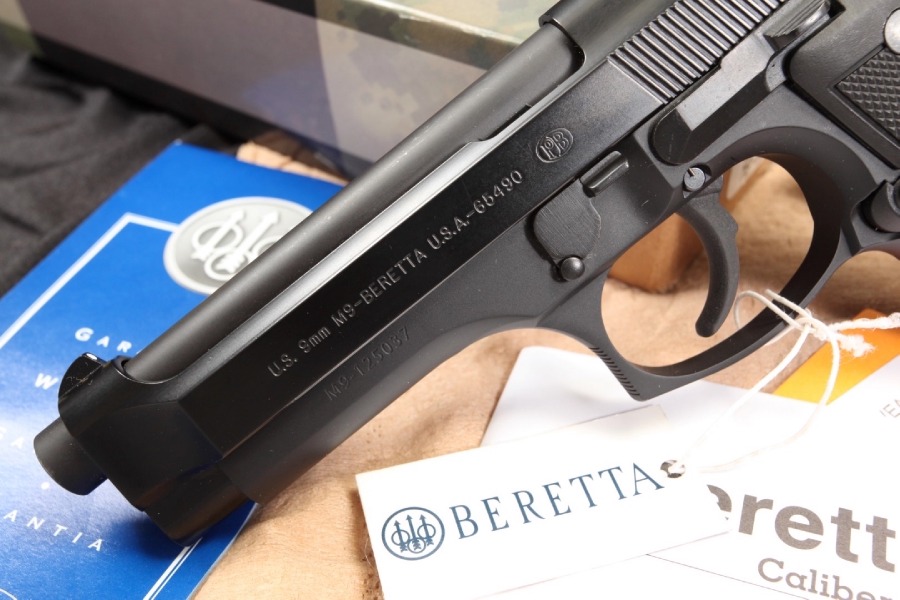 Beretta M9 9mm Semi Auto Traditional Double Action Pistol - In The Box ...