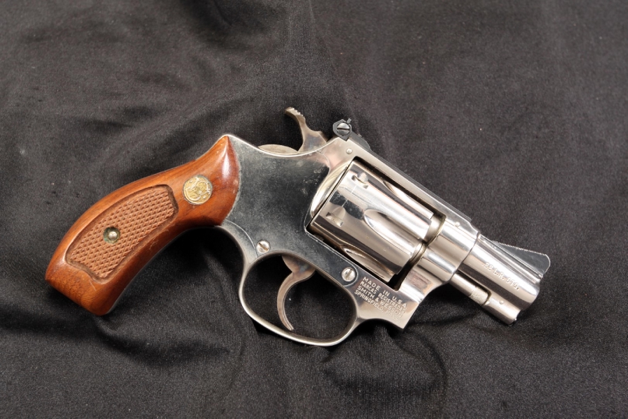Smith & Wesson, S&W Model 34-1 Nickel `Kit Gun` .22 Lr Double Action ...