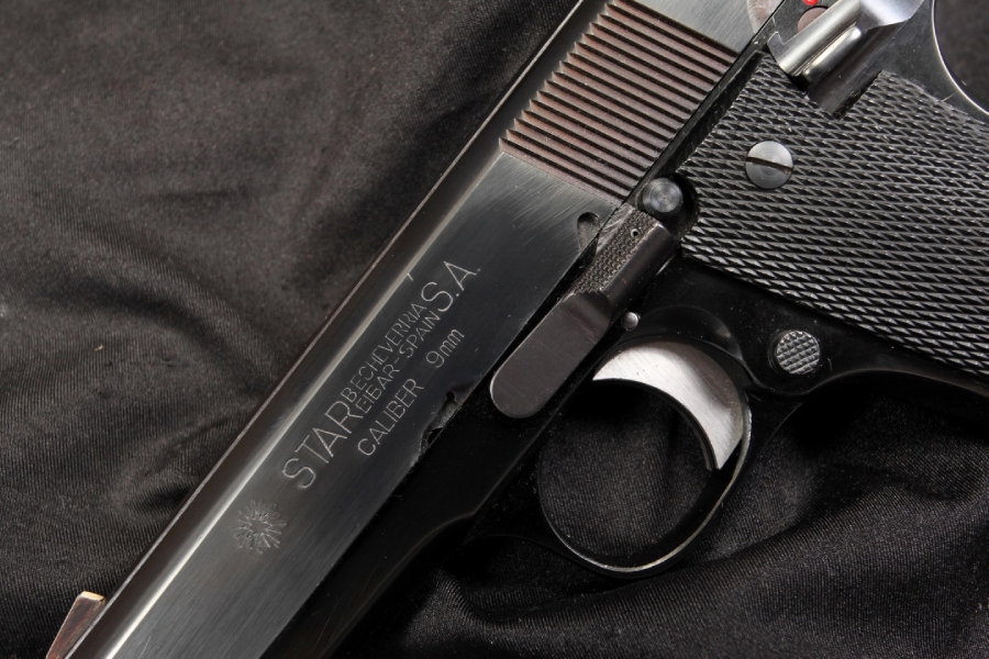 Star Model Bkm 9mm Single Action Semi-Automatic Pistol - Blue For Sale ...