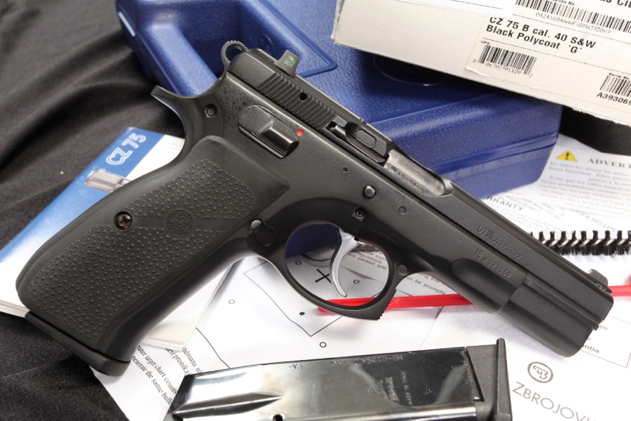 Cz Model 75b .40 S&W Double Action Semi-Automatic Pistol - In The Box ...