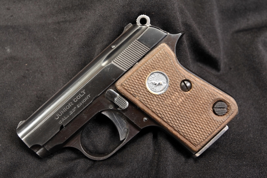 Colt Junior .22 Short Semi Auto Pocket Pistol - Early 1963 C&R Ok For ...