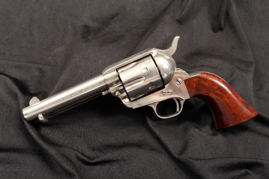 Uberti / Mitchell Arms .45 Colt Nickel Single Action Army Revolver For ...