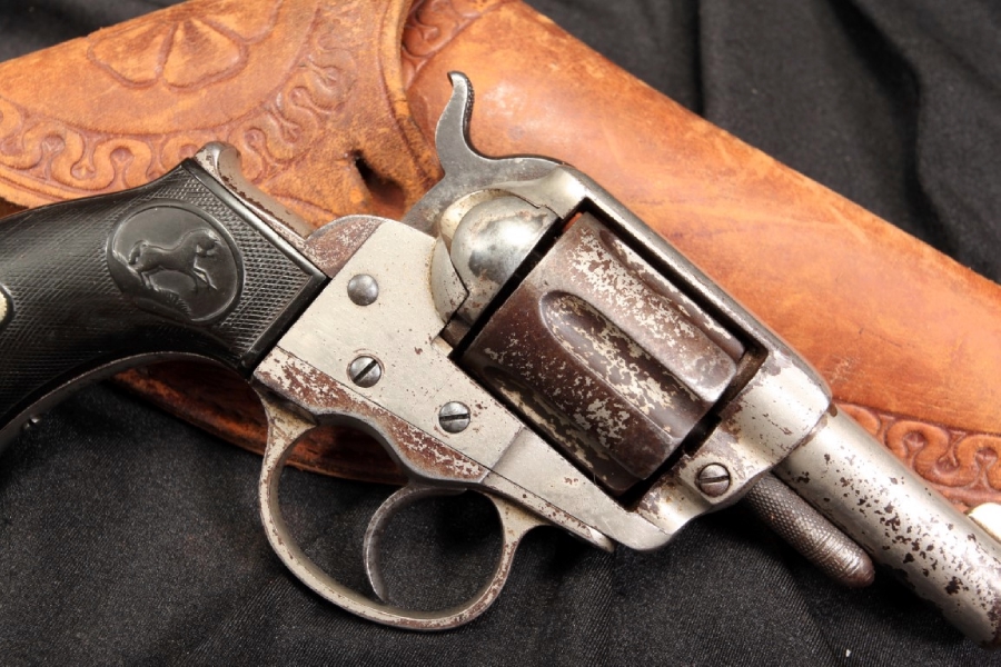 Colt Model 1877 Lightning .38 Storekeeper'S Da Revolver & Holster ...