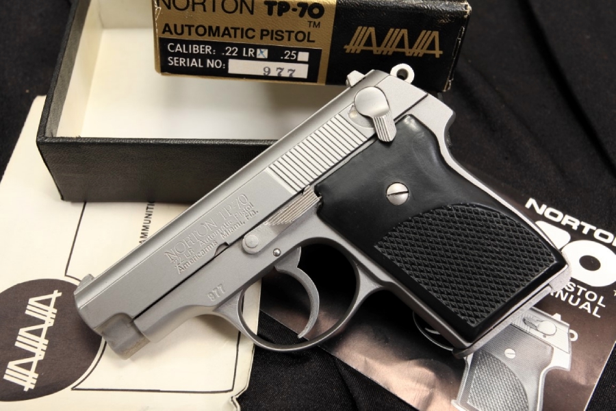 American Arms Norton Tp-70 .22 Long Rifle Semi-Automatic Pistol W/ Box ...
