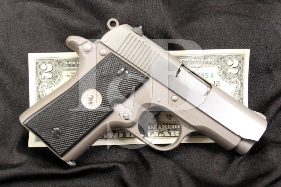 Nickel/Stainless Colt Mustang Pocketlite .380 Acp / 9mm Kurz Semi-Auto ...