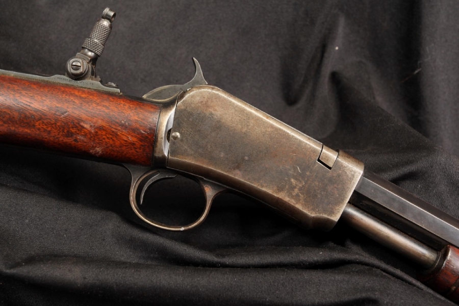 Threaded Barrel Winchester .22 Wrf 1890 Octagonal Pump Action Rifle ...