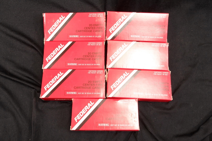 7 Boxes Of Federal 7mm Ihmsa Unprimed Brass 139x For Sale at GunAuction ...