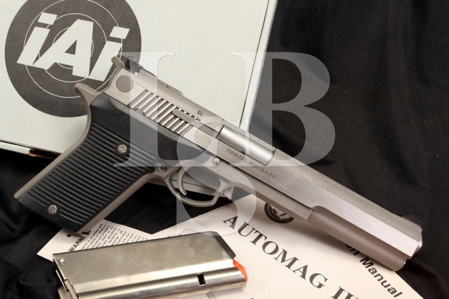 Iai Model Automag Iii Ss .30 Carbine Semi Auto Pistol, Extra Mag & Box ...