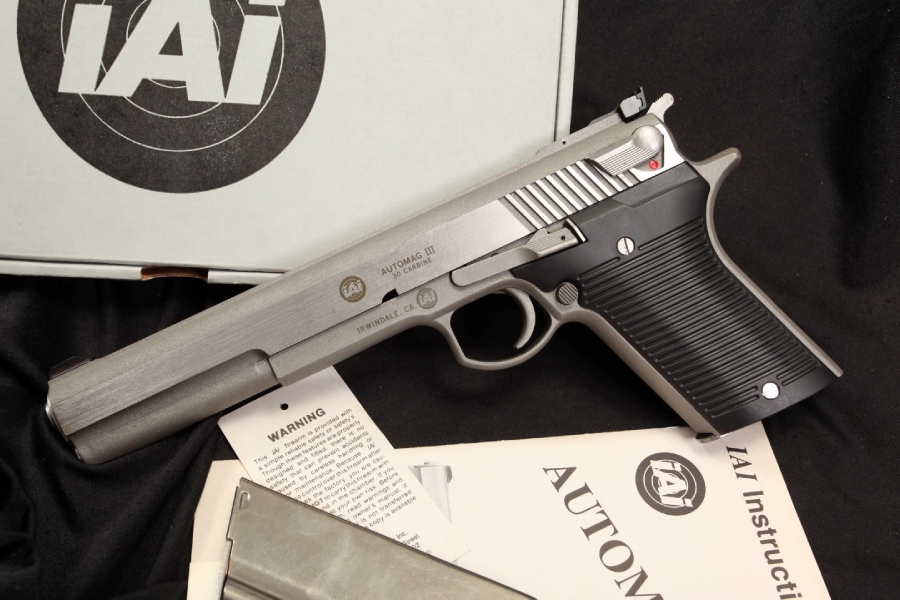 Iai Model Automag Iii Ss .30 Carbine Semi Auto Pistol, Extra Mag & Box ...