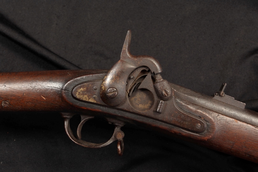 Us Springfield Model 1858 .58 Cal Percussion Rifle, Blocked Barrel ...