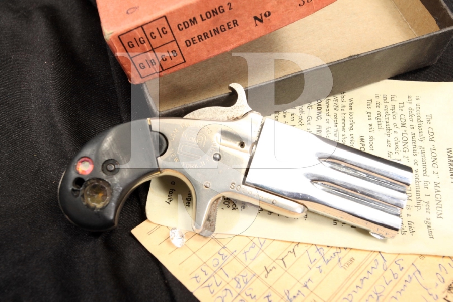 Cdm ‘Long 2’ .22 Magnum .22 Wmrf Over Under Derringer, Deringer & Box ...