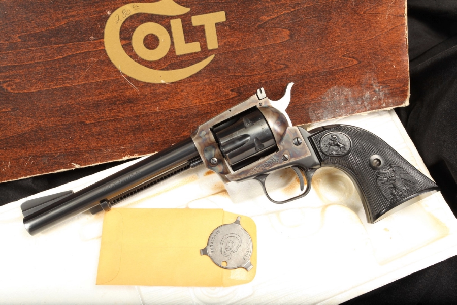 Colt New Frontier .22 Lr Long Rifle Single Action Revolver & Box For ...