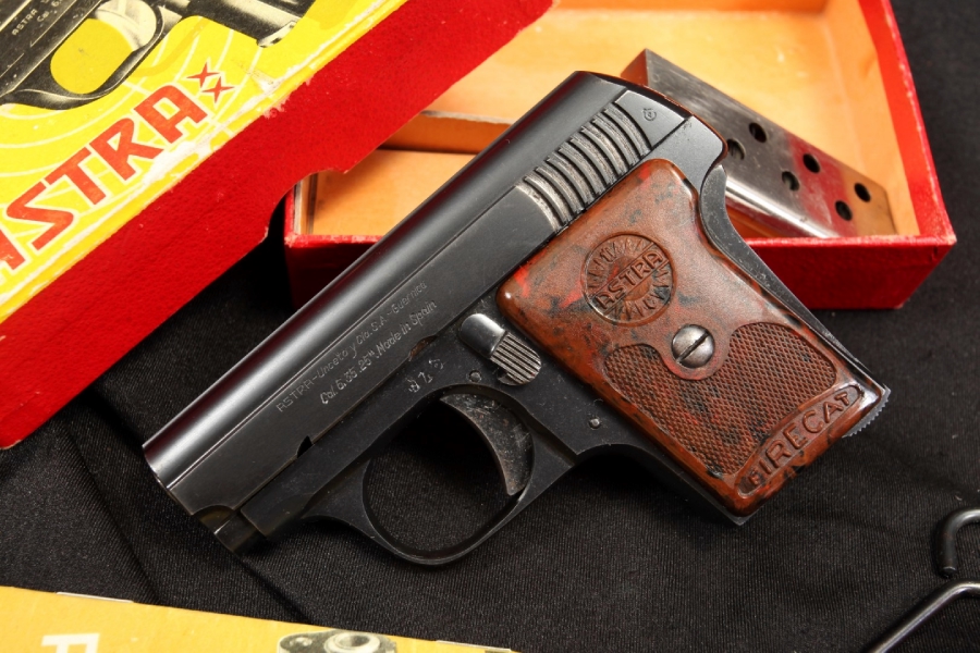 Astra Model 200 Firecat 25 Acp Vest Pocket Semi Auto Pistol & Box - C&R ...