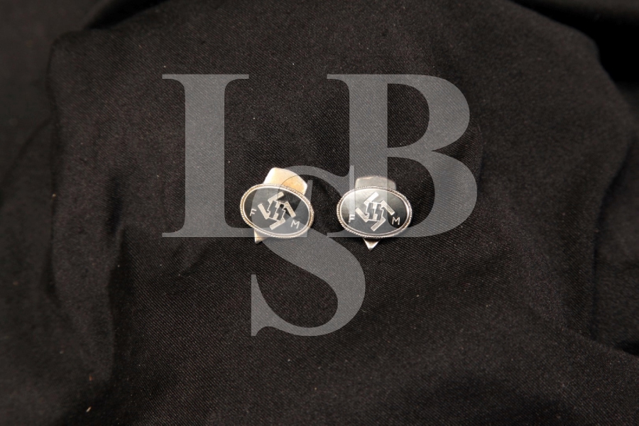 WWII Nazi German SS FM Cufflinks (Reproduction)