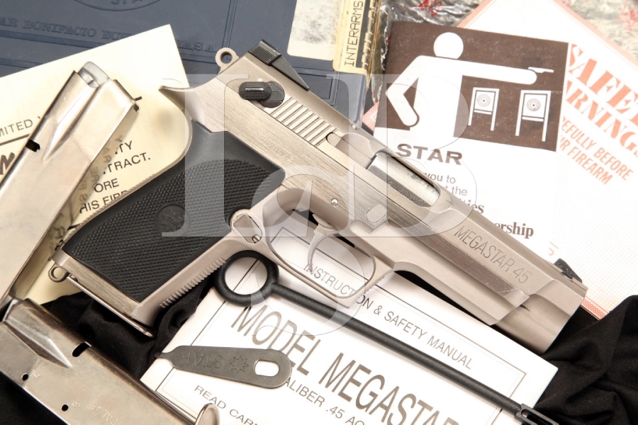 Star Model Megastar Stainless .45 Acp Da/Sa Semi Auto Pistol, Extra Mag ...