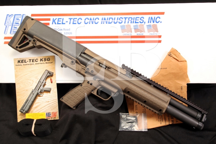 Kel Tec Ksg Bronze 12 Ga Gauge Dual Magazine Tube Pump Defense Shotgun ...