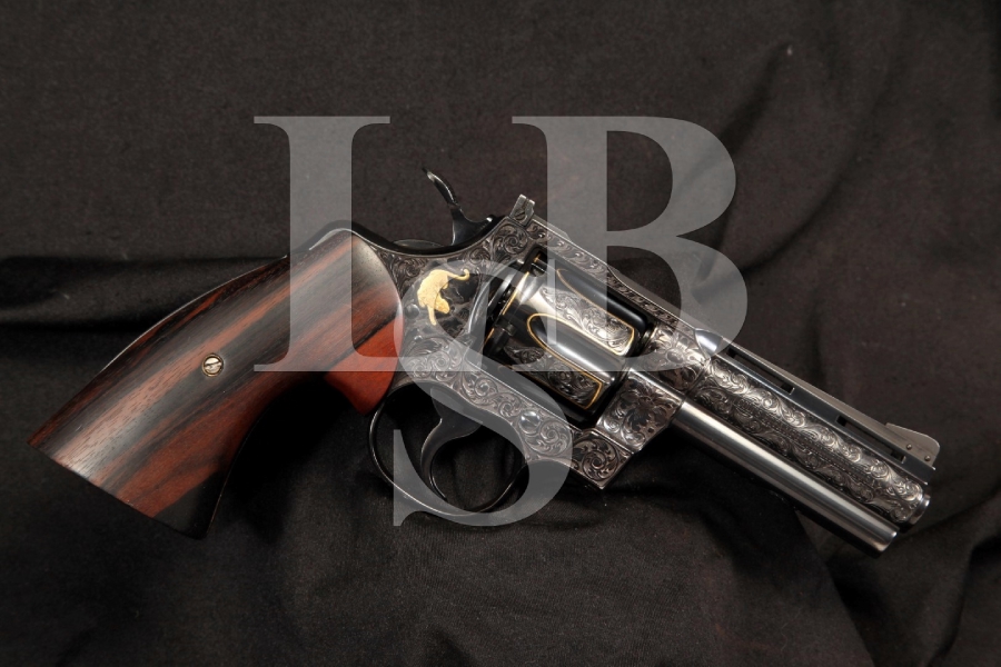 Hand Engraved & Gold Inlaid Colt Python .357 Magnum Double Action ...