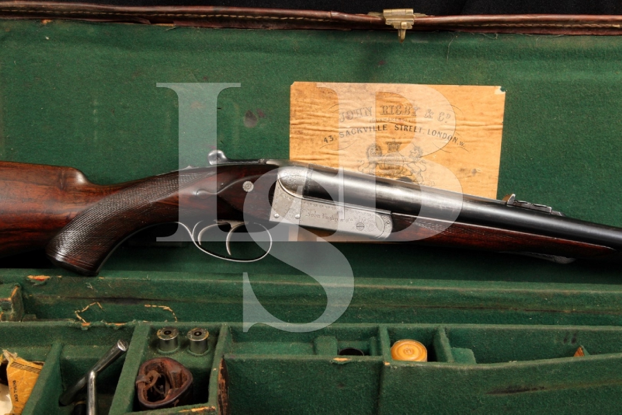 John Rigby & Co. .470 Ne Sxs Nitro Express Double Rifle & Original Case ...