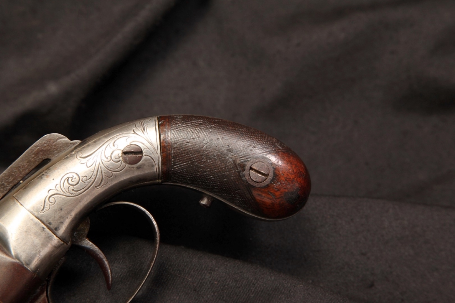 William Elgar / Allen .32 Cal. 3-Barrel Double Action Percussion Volley ...